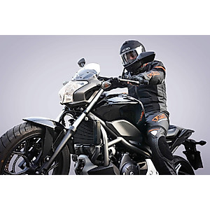 Fingerless Cosplay Gloves PU Faux Leather Outdoor Sport Half Finger Driving Glove for Men Women Teens (Fingerless, M)