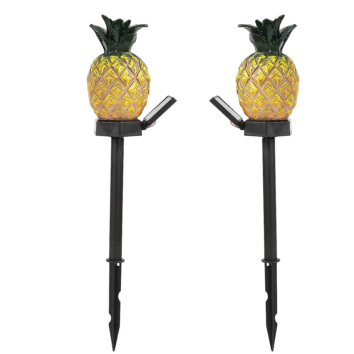 Garden Decor Solar Stake Lights,2 Pack Pineapple Stake Waterproof Landscape Lights,for Villa Garden Yard Lawn Patio House Park Garden Yard Pathway Outdoor Decor