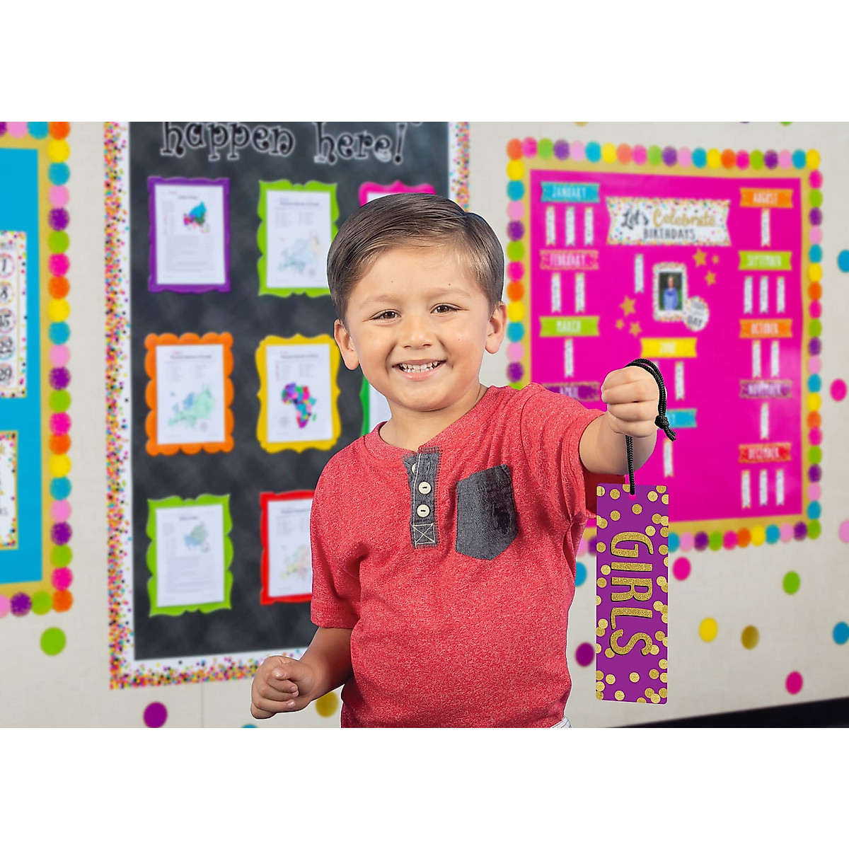 Teacher Created Resources Confetti Magnetic Girls Pass