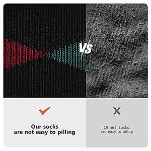 Fandecie Mens Argyle Dress Crew Socks 6 Pair Pack for Shoe Size 9-13