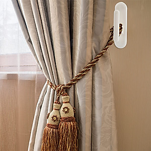 GCRQ 6 Pieces Baby Proofing Safety Door Window Blind Cord Blind Cord Winder Safety Wall Hook Wrap Cleats Blinds String Holder No Tools Needed Easy Installation with Adhesive