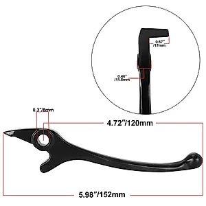 RUTU Right Disc Dirt Bike Brake Lever - Universal Motorcycle Brake Lever Handle - Compatible with Taotao Peace SunL JCL Atm50 Dirt Pit Bike 50cc 70cc 90cc 110cc 125cc