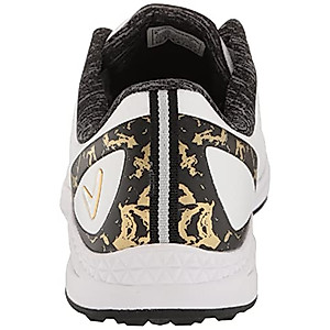 Callaway Women's Coronado v2 SL Golf Shoe, White/Gold, 8