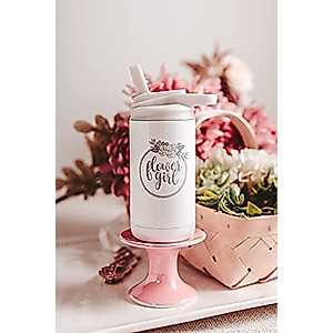 Legacy and Light Flower Girl 12 oz Water Bottle, Tumbler for Flower girl, Flower Girl Proposal, Will you be my Flower Girl, Flower Girl Cups, Thank You Wedding Day Favor, Little Girl gifts from Bride
