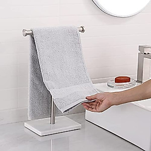 KES Hand Towel Stand with Marble Base, Hand Towel Holder for Bathroom, Hand Towel Rack for Vanity Countertop, SUS304 Stainless Steel, BTH210S20-2