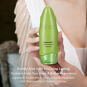 Aloe Vera Lube, Super Slippery Sex Lube Organic Water Based Lube Long Lasting Personal Lube for Sex, Sexual Lubricant for Vagina, Oral and Anal Sex 4 Oz- Paraben Free