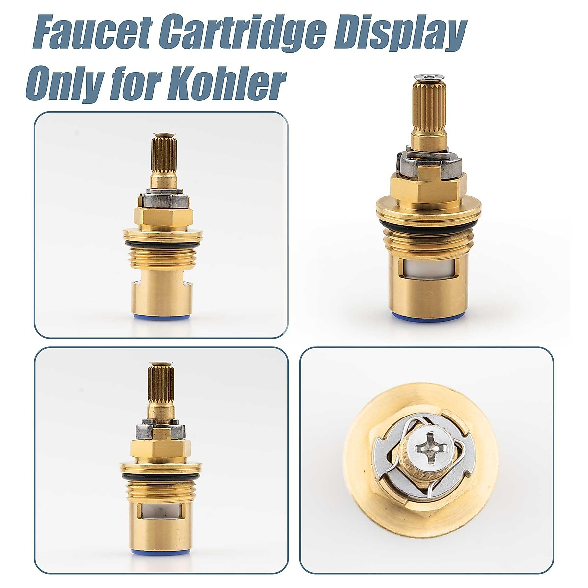 Shower Faucet Cartridge Fit Kohler Shower Valve Cartridge Replacement, Ceramic Valve Cartridge Compatible with Gp77006-Rp 2-Handle Faucet, Cold