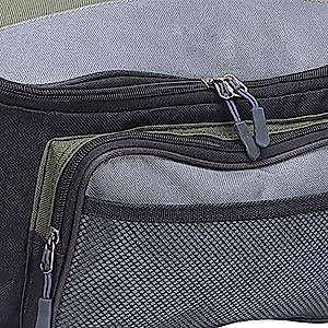 SALUTUY Fishing Storage Bag, Fishing Tool Bags Mesh Pockets Square Fishing Storage Bag for Installing Fishing Accessories and Other Items