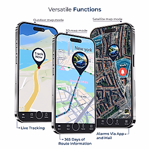 SALIND 11 4G GPS Tracker - Real-Time Tracker for Vehicles, Cars, Fleets, LTE Device w/Magnetic, US & Worldwide SIM Card Included, iOS/Android Compatible, Up to 70 Days Battery - Subscription Required