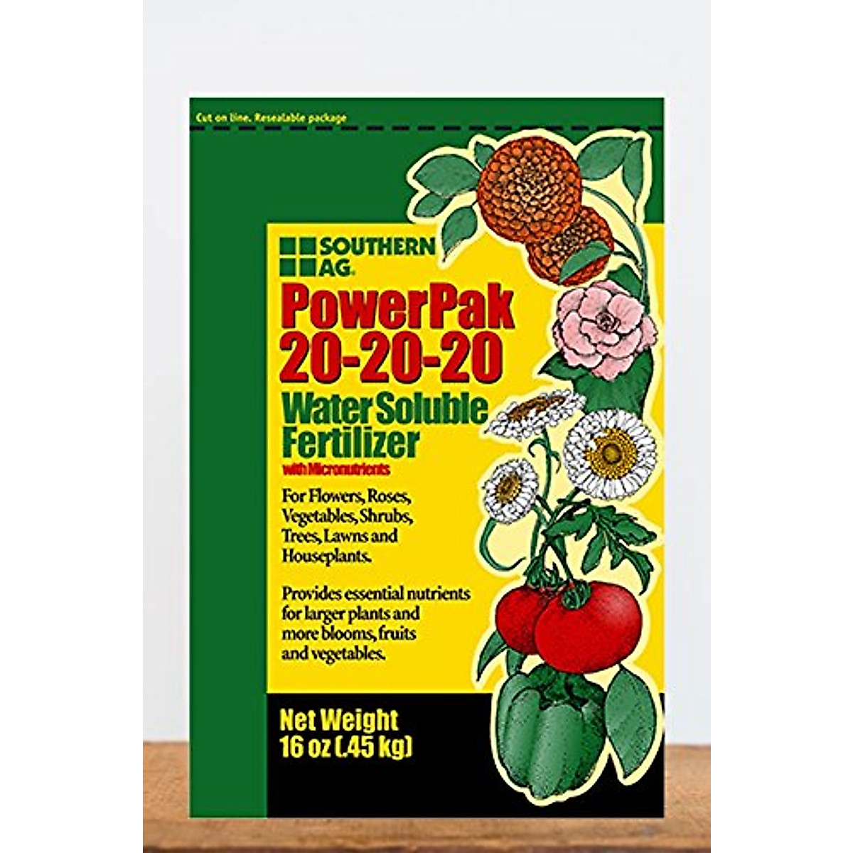 Southern Ag PowerPak 20-20-20 Water Soluble Fertilizer with micronutrients (1 LB)