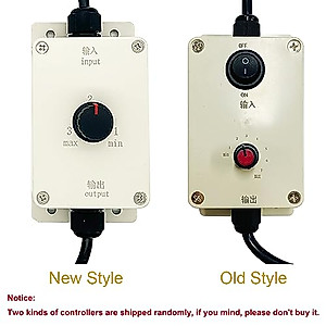 Hsing 30W Concrete Vibrator Vibration Motor with Speed Controller AC 110V 3600rpm Single Phase Power Concrete Vibrators for Shaker Table (30W + Controller)