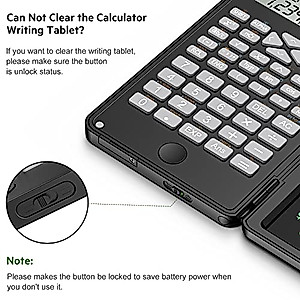 LMAIVE Scientific Calculators, Calculators 12-Digit Calculator with Writing Tablet, Foldable Financial Calculator, LCD Dual Display Desk Calculator Pocket Calculator for School Office