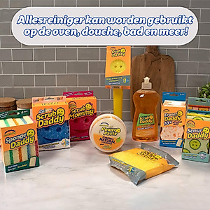 Scrub Daddy Power Paste Bundle - Clay Based Cleaning & Polishing Scrub - Non Toxic Cleaning Paste for Grease, Limescale & More - Includes 1 Scrub Mommy Sponge (2 Pieces)