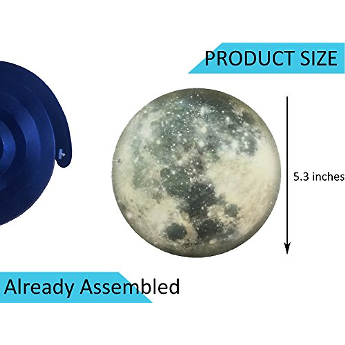 HADEEONG Space Hanging Decor, Solar System Hanging Swirl Party Supplies Space Happy Birthday Banner for Boys Girls Kids Space Themed Planets Birthday Party Favor Supplies 30PCS