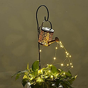 QYK -Shower Garden Art Light, Powered Watering Can Led Light Fairy Lights String, Party Home Garden Yard Decor, Yard Decor Solar Lamps Outdoors