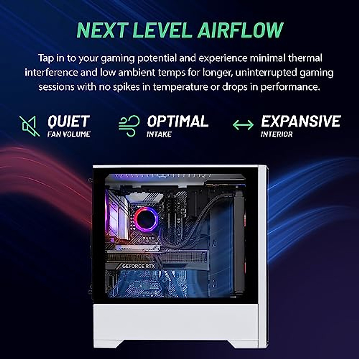 Skytech Gaming Skytech Blaze Gaming PC Desktop – AMD Ryzen 7 5700X 3.4 GHz, NVIDIA RTX 4060 Ti, 1TB NVME SSD, 16GB DDR4 RAM 3200, 650W Gold PSU, 240mm AIO, 11AC Wi-Fi, Windows 11 Home 64-bit
