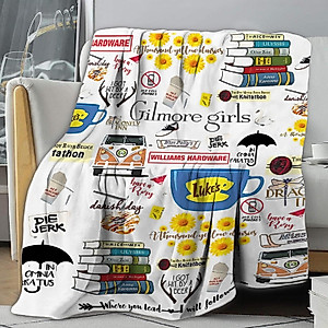 Girls Flannel Throw Blanket Gift for Woman Teen Girl Cozy for All Seasons Travel Snap Office Home Sofa Decor Flannel 50"x60"
