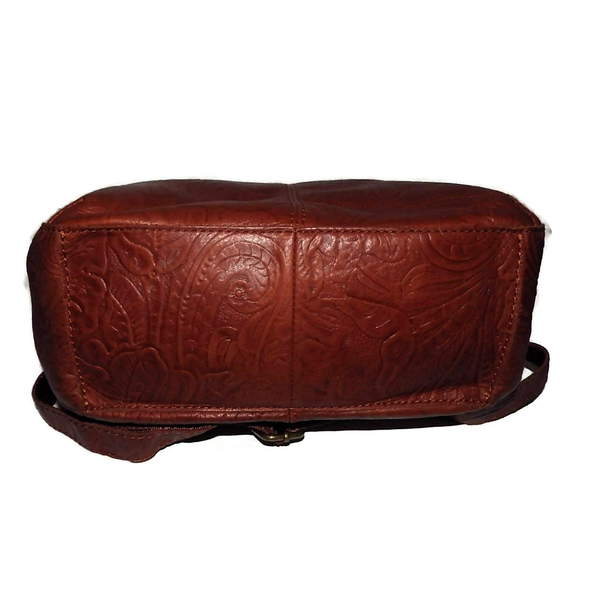 American Leather Co. - Liberty Backpack - Highly Functional & Superbly Fashionable - Brandy Tooled