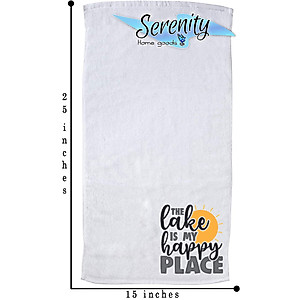 Summer Home Decor Decorative Kitchen Bath Hand Towels | Spring Fall Accents | White Towel Home Holiday Decorations | XMAS House Wedding Gift Present