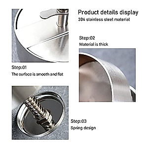 Kayzyue Adjustable Burger Press Stainless Steel Hamburger Patty Maker Non Stick Burger Maker Smash Burger Mold for Veggie Meat Beef Pork Lamb Cheese Halal BBQ Barbecue Grill - with 100 Wax Paper