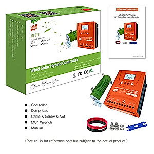 Mars Rock 3000w Regulator Max Wind 1500w Max Pv 1500w Mppt Wind Solar Hybrid Controller Bluetooth Android App