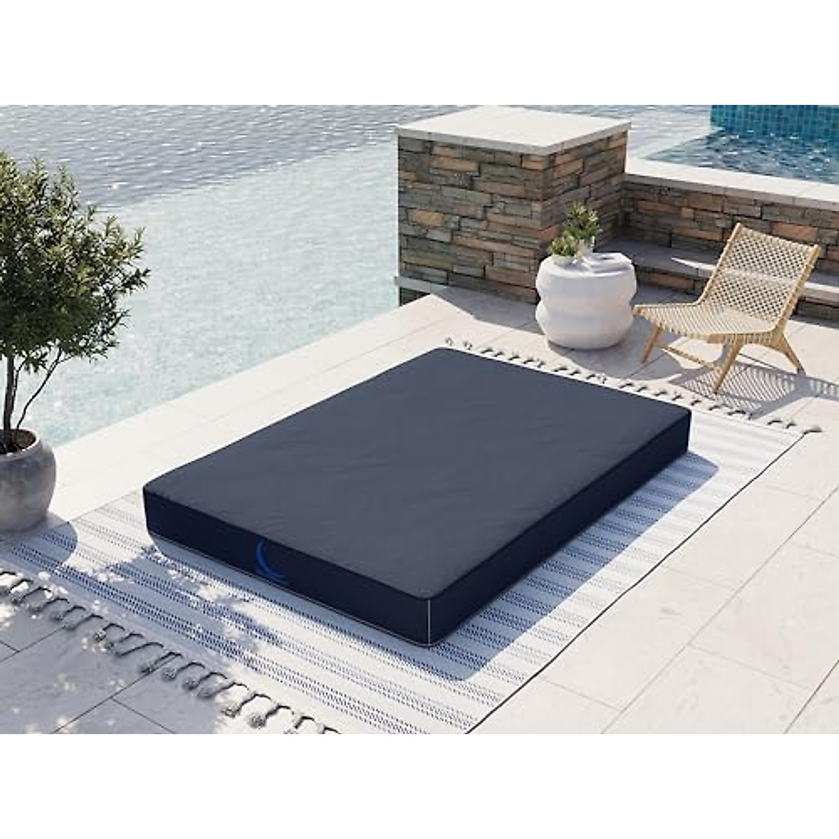 Mielmooncare 7-Inch Waterproof No-Springs Bed Mattress Eco-Barrier,Clean&Body,Supportive Spinal,Indoor-Outdoor Friendly,Flippable,One Breeze (Full, 6 ")