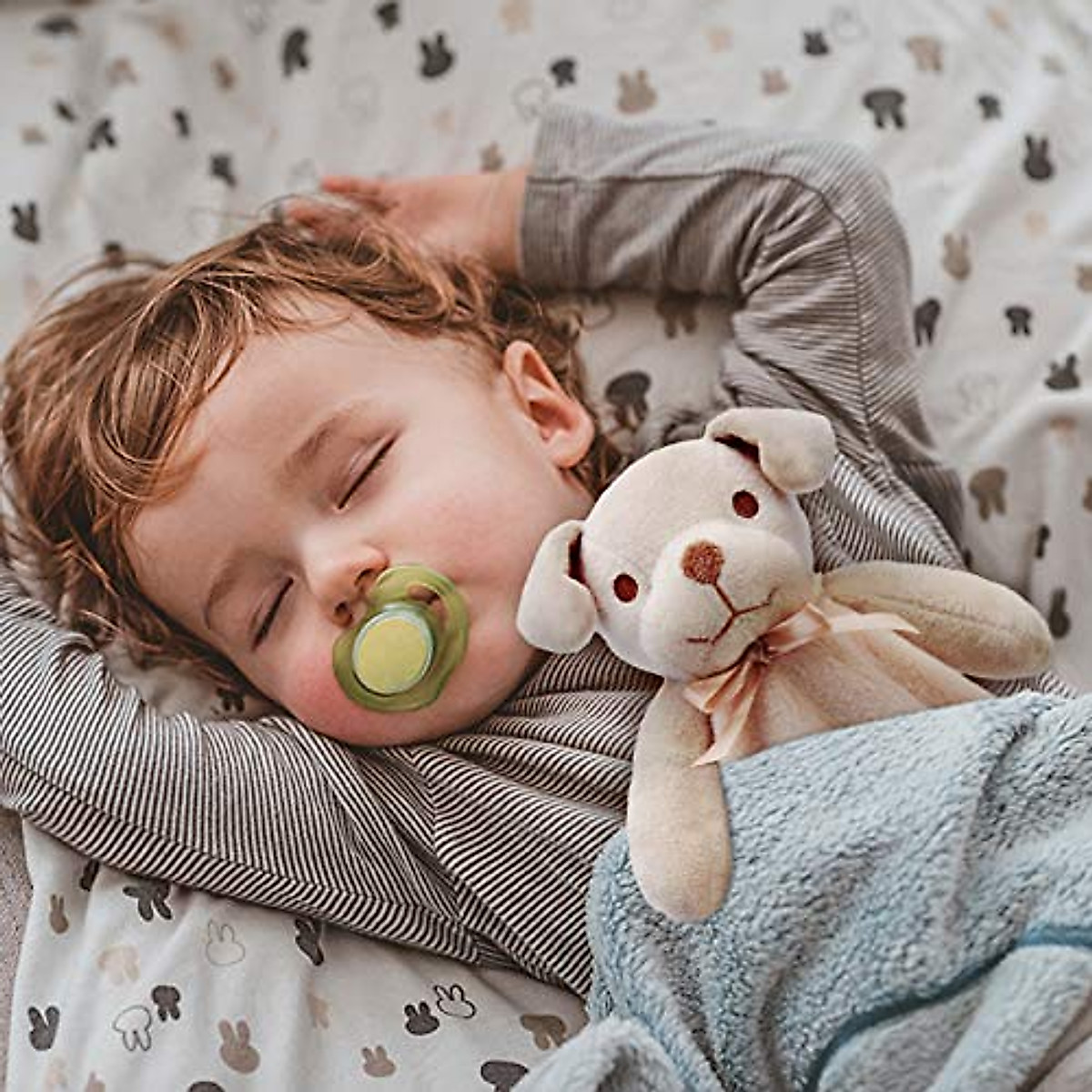 Pro Goleem Dog Security Blanket Brown Soft Puppy Lovey for Boys and Girls Unisex Lovie Baby Gifts for Toddler and Infant 16 Inch