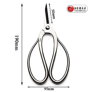 Bonsai Scissors Professional Grade Bonsai Shears Alloy Steel Bonsai Tools Equip With Tool Bag (MT-RBS-190)