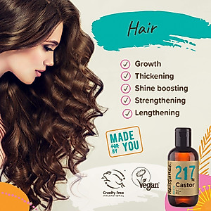 naissance Cold Pressed Castor Oil 4 fl oz - For Hair, Beard, Eyelashes, Eyebrows, Nails and Skin - Pure & Natural, Virgin, Unrefined, Vegan, Hexane-Free, Non GMO, Cruelty Free