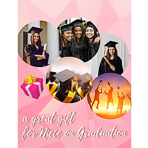 Onebttl Niece Gifts from Aunt, Insulated Stainless Steel Coffee Mug Tumbler with Lid and Straw, from Uncle, Perfect for Birthday, Christmas, 20oz/590ml, Rose Gold - Graduation