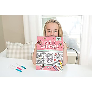 The Bible Coloring Book for Girls: Color 40 Cute Designs of Inspirational Verses & Christian Artwork