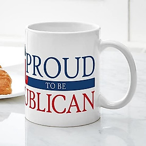 CafePress Proud To Be Republican Mugs Ceramic Coffee Mug, Tea Cup 11 oz