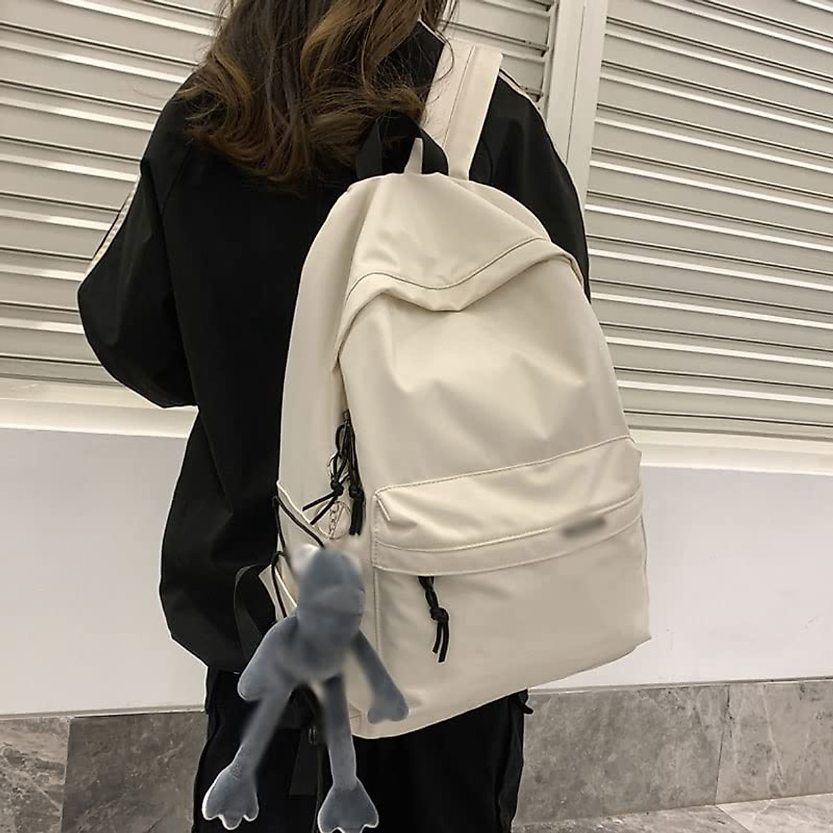 DINGZZ Solid Color Women Rucksack Large School Backpack College Student Travel Backpacks (Color : D, Size : 32 * 14 * 45CM)