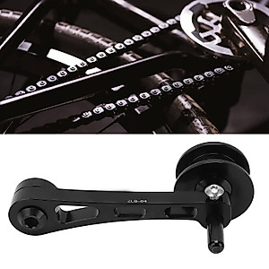OUKENS Chain Stabilizer Kit, Aluminum Alloy Mountain Bike Anti Drop Chain Tensioner Durable Zipper Chain Stabilizer Single Speed Chain Bicycles Spare Parts