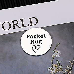 Pocket Hug Token Good Luck Charms Long Distance Relationship Get Well Soon Gifts for Women Inspirational Birthday Gifts for Teen Girls Boys Back to School Gifts for Kids Stocking Stuffers for Adults