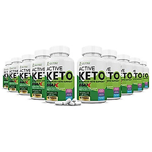 Justified Laboratories (10 Pack) Active Keto ACV Max Pills 1675 MG Formulated with Apple Cider Vinegar Keto Support Blend 600 Capsules
