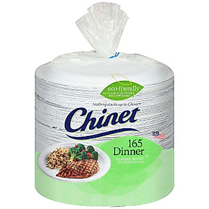 Chinet Paper Dinner Plates - 165 Count (2 Pack)