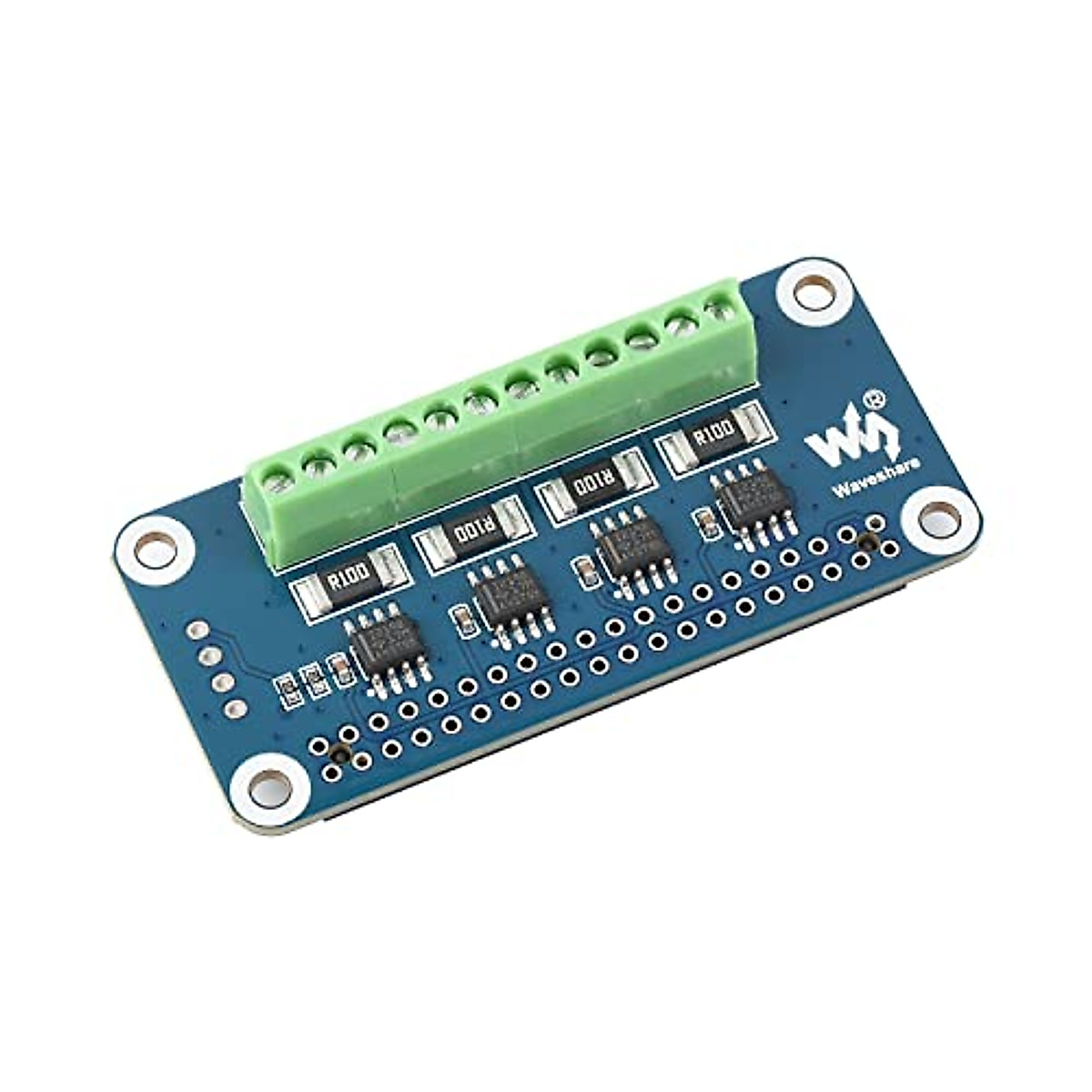 waveshare 4-ch Current/Voltage/Power Monitor HAT for Raspberry Pi with I2C/SMBus Interface