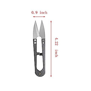 Ruwado 3 Pcs Thread Clippers Sewing Scissors 4.2 Inch Cutter Mini Snip Trimming Nipper Handheld Snippers Embroidery Clippers Sewing Scissors for Stitch Art Craft Project Tailor DIY Supplies