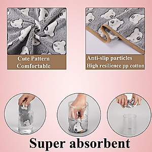 Grddaef Guinea Pig Fleece Blankets 6 Pieces Waterproof & Washable Small Animal Cage Liners Sleep Mat Bedding Pad for Hamster Chinchilla Rabbit Hedgehog (S-7.9 x 7.9 Inch)