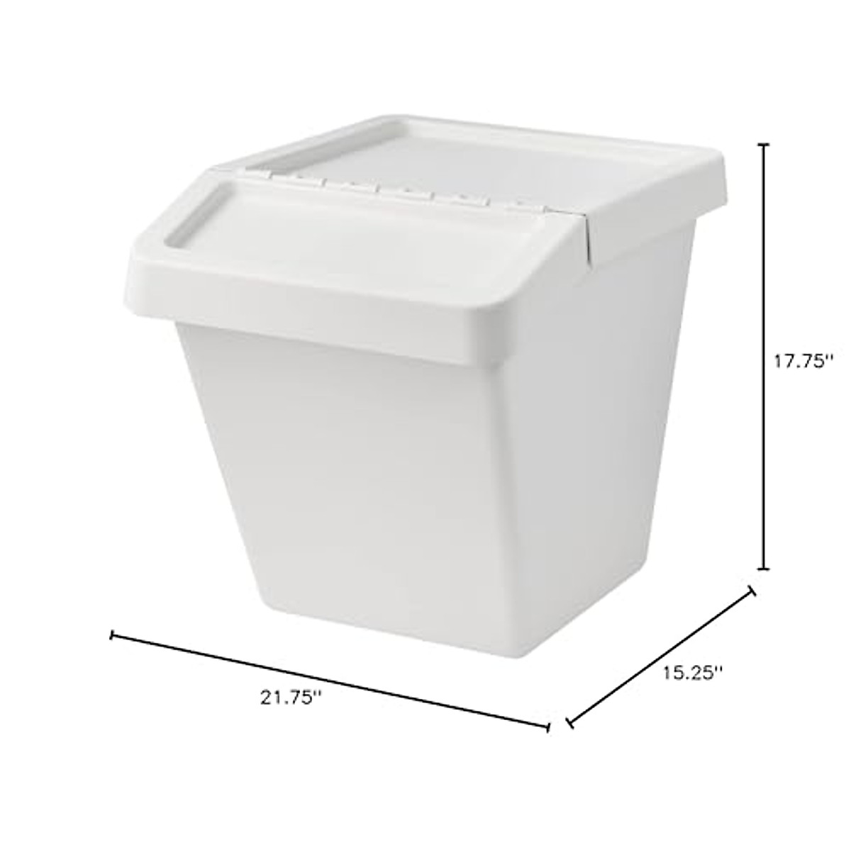 IKEA Sortera Recycling Bin with Lid White 702.558.99 Size 16 Gallon