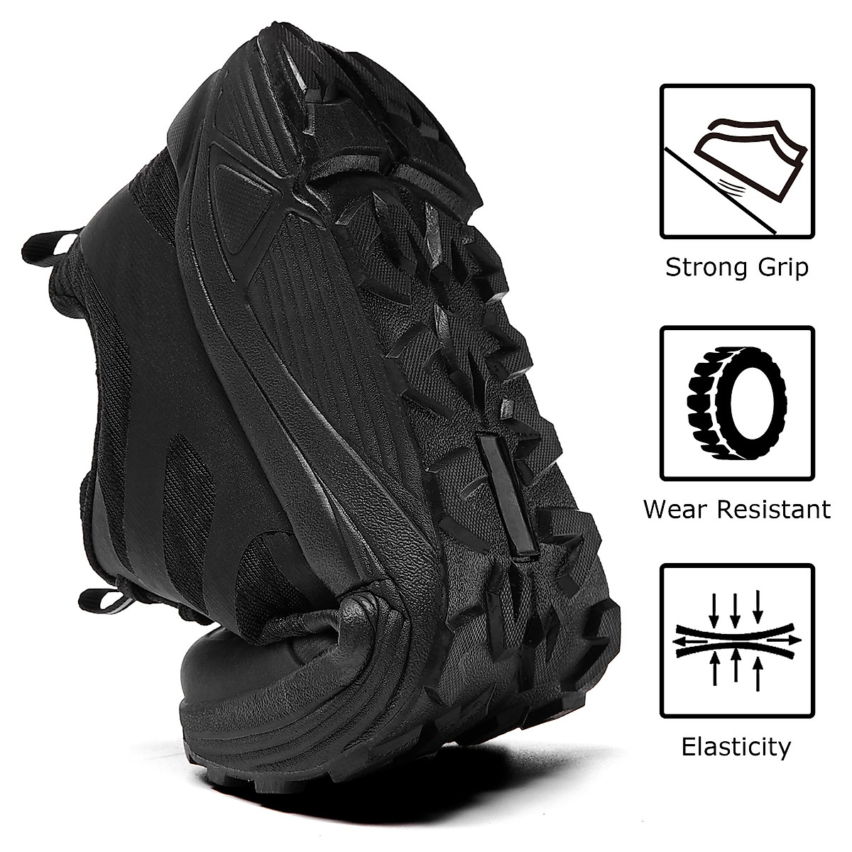 CARENURSE Walking Shoes Women Lightweight Breathable Mesh Lace-Up Sneakers for Women Non-Slip Fashion Comfort Casual Tennis Running Shoe Black