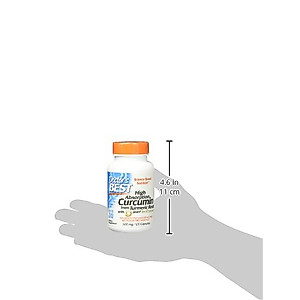 Doctor's Best DRB-00107 High Absorption Curcumin From Turmeric Root with C3 Complex & BioPerine 500mg (120 Capsules)