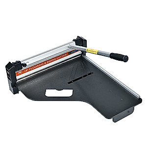 18 inch Laminate Flooring and Siding Cutter with Heavy Duty Fixed Aluminum Fence and Built-in Precision Angled Miter Settings And Honing Stone