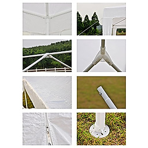 GOJOOASIS Canopy Tent Wedding Party Tent 10' x 30' with 8 Removable Walls Outdoor Gazebo
