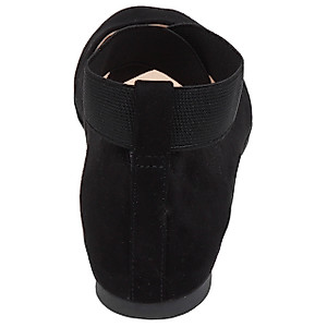 Jessica Simpson Women's Mandayss Ballet Flat, Black Micro Suede, 9