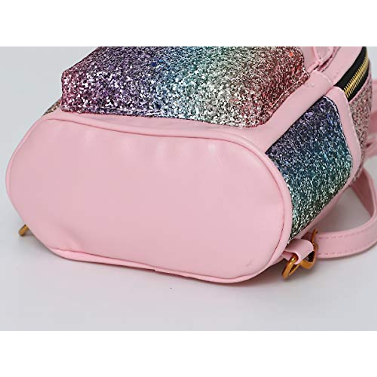 SEALINF Women Girl Bling Mini Backpack Convertible Shoulder Cross Bags Purse (pink-2)