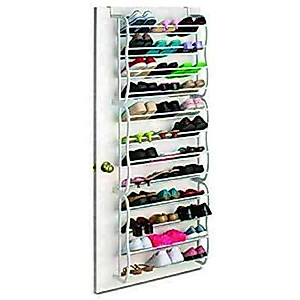 COLIBROX Trade Shop Over-The-Door Shoe Rack 36 Pairs forWall Hanging Closet Organizer Storage Stand