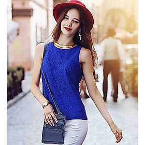 Krediz Genuine Leather Cross Body Handbag- Multi Pocket Women’s Purses with Adjustable Strap-Travel Ladies Shoulder Bags