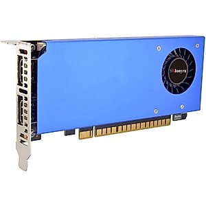 SRhonyra GTX 1650 4GB GDDR5 Dual-Monitor Display Graphics Card, Low Profile 2×HDMI Video Card 128 Bit PCIe 3.0 ×16 Bus Powered